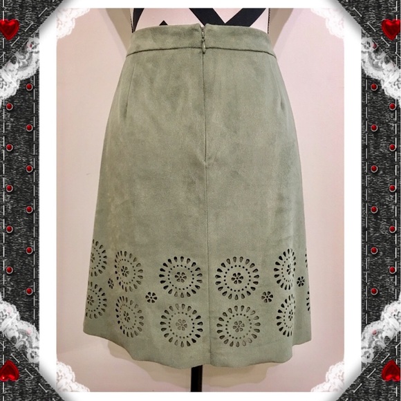 Vince Camuto | Skirts | Vince Camuto Laser Cut Suede Skirt | Poshmark